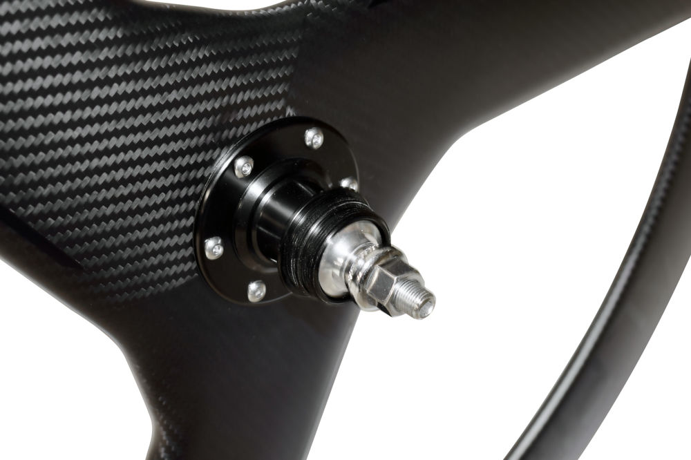 Alpina 3 Spoke Full Carbon Tubular Track Wheelset (Stealth)